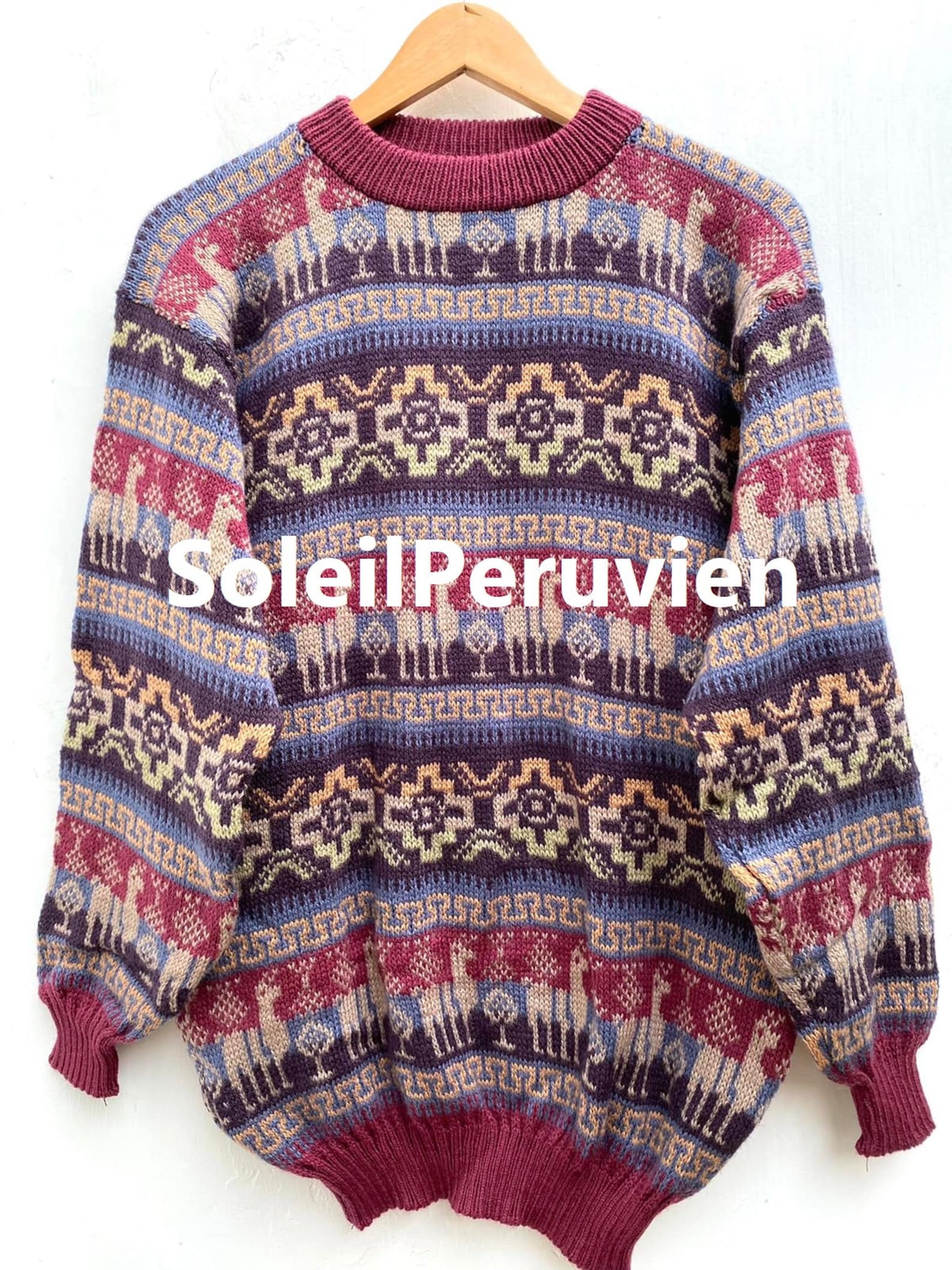 Alpaca Sweater, Peruvian Sweater, Unisex Sweater, Peruvian Alpaca Sweater, Peruvian Jacket, Peru ...