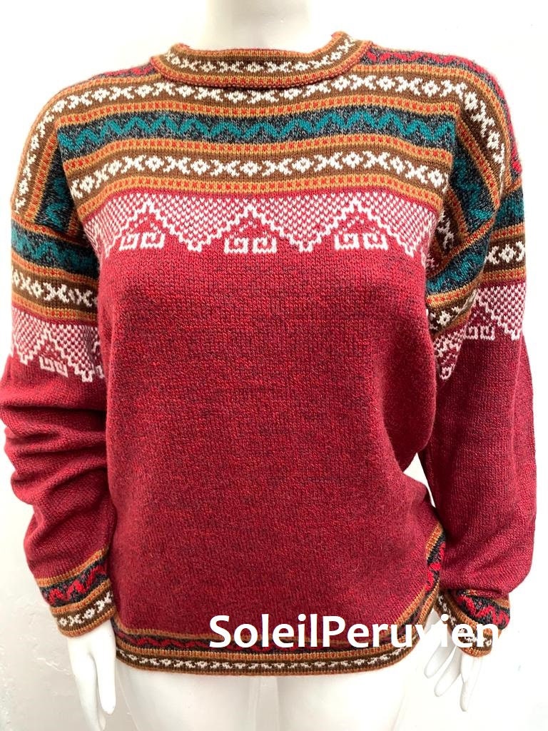 Alpaca Sweater Peruvian Sweater Woman Sweater Peruvian Alpaca - Etsy