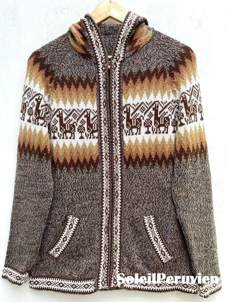 Blue Alpaca Sweater Peruvian Sweater Unisex Sweater Peruvian Alpaca Sweater Peruvian Jacket Peru ...