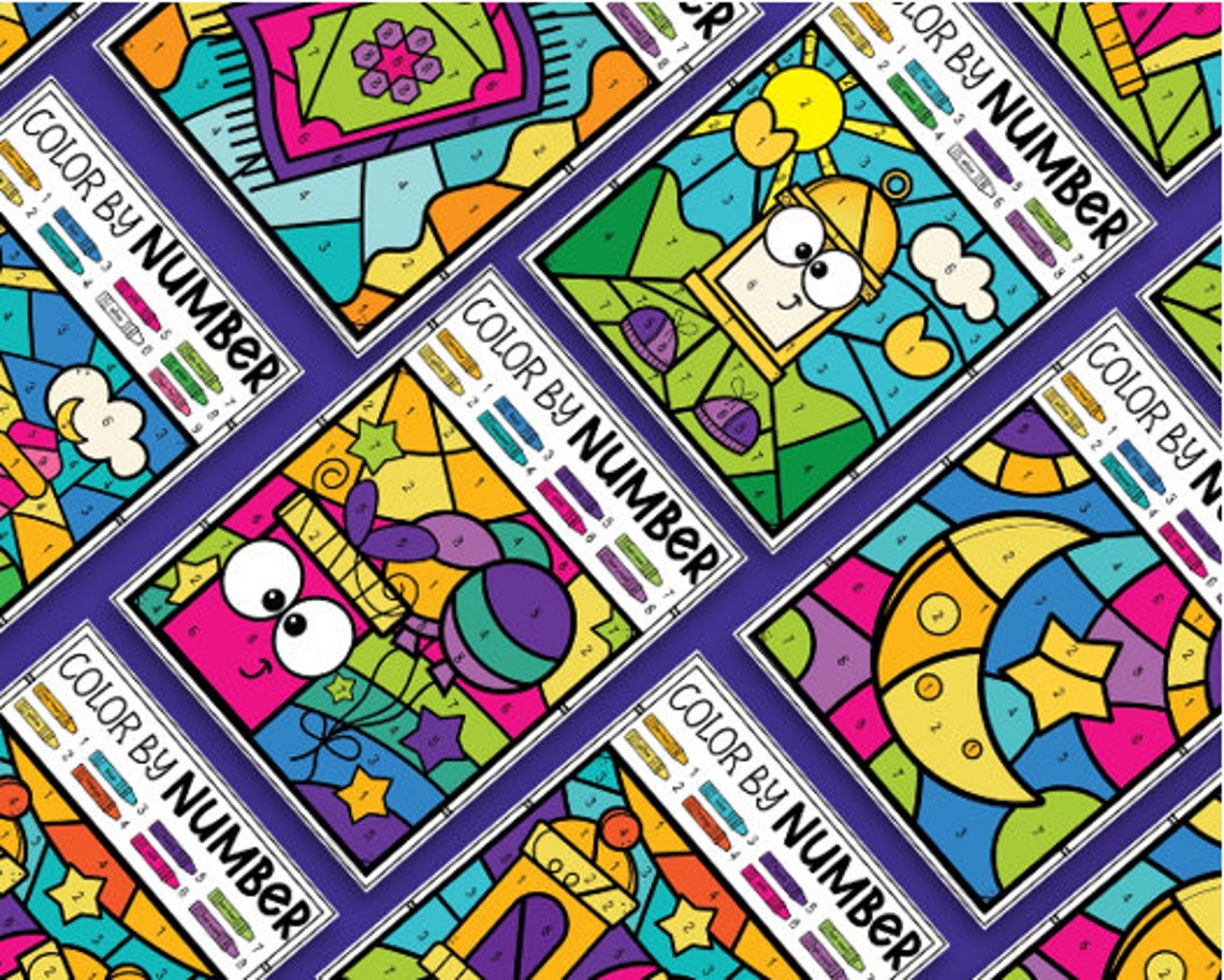 Ramadan Color by Number Worksheets, Ramadan Activities, Ramadan ...