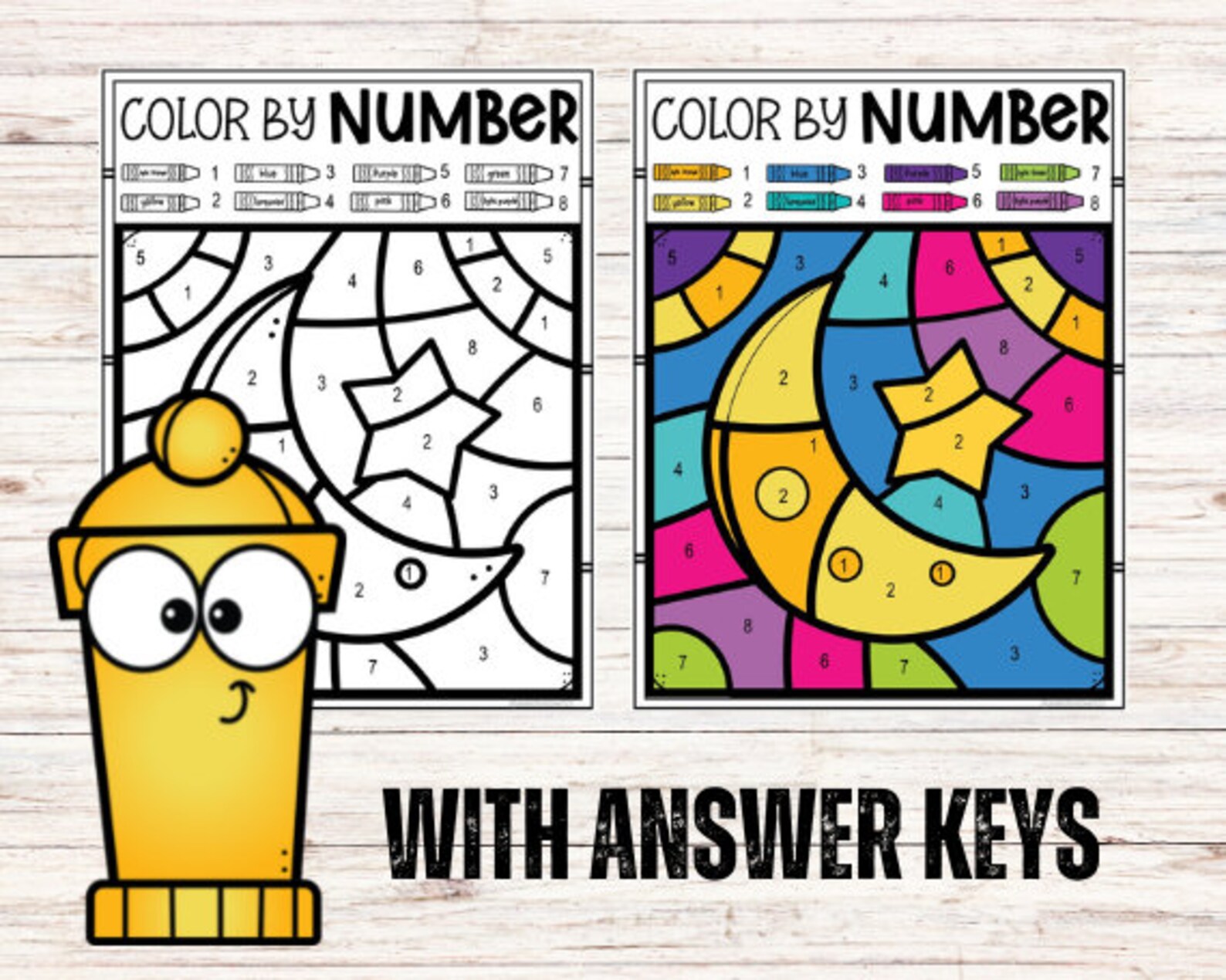 Ramadan Color by Number Worksheets, Ramadan Activities, Ramadan ...