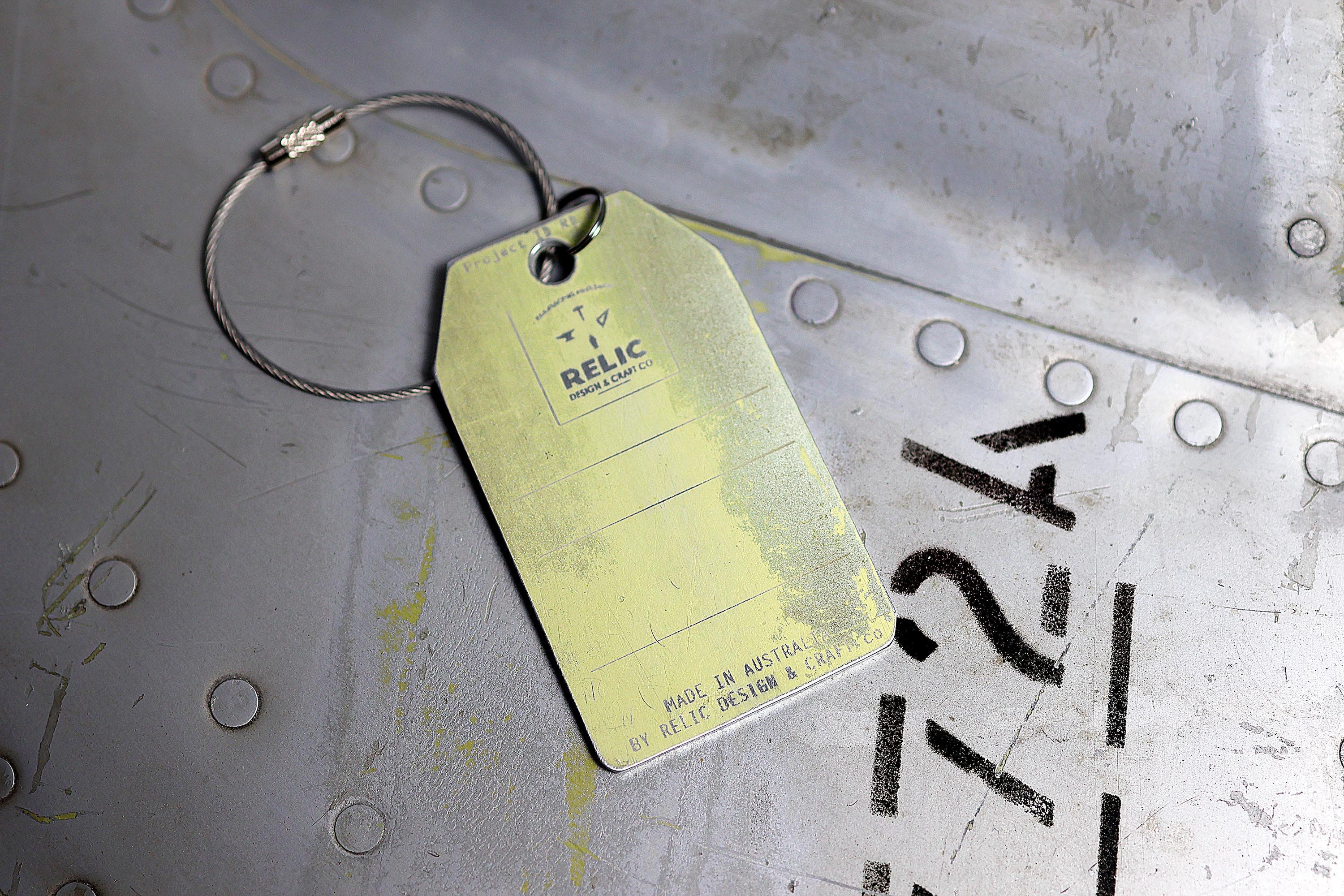 Aircraft Skin Keyring, Reclaimed Aircraft Skin Tag, Ansett Boeing 727 ...