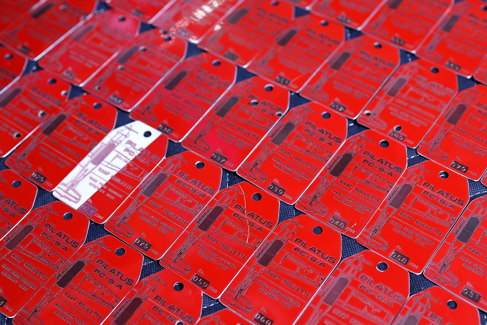 Aircraft Skin Keyring, Reclaimed Aircraft Skin Tag, RAAF Roulette ...