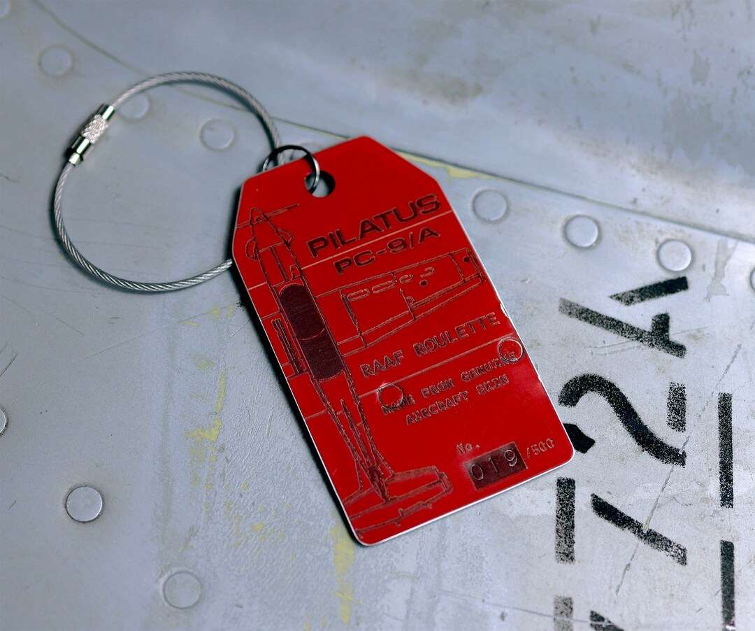 Aircraft Skin Keyring, Reclaimed Aircraft Skin Tag, RAAF Roulette ...