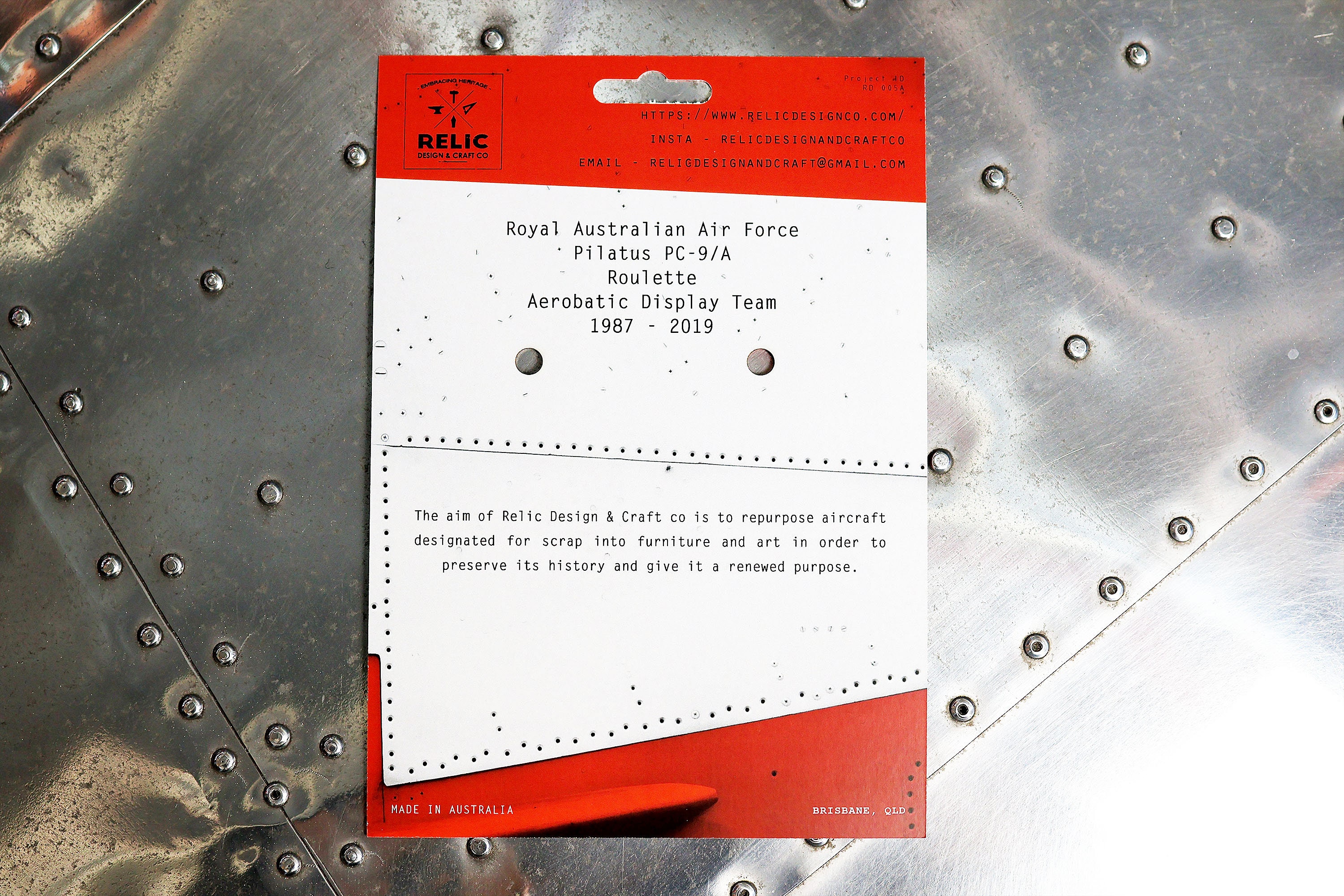 Aircraft Skin Keyring, Reclaimed Aircraft Skin Tag, RAAF Roulette ...