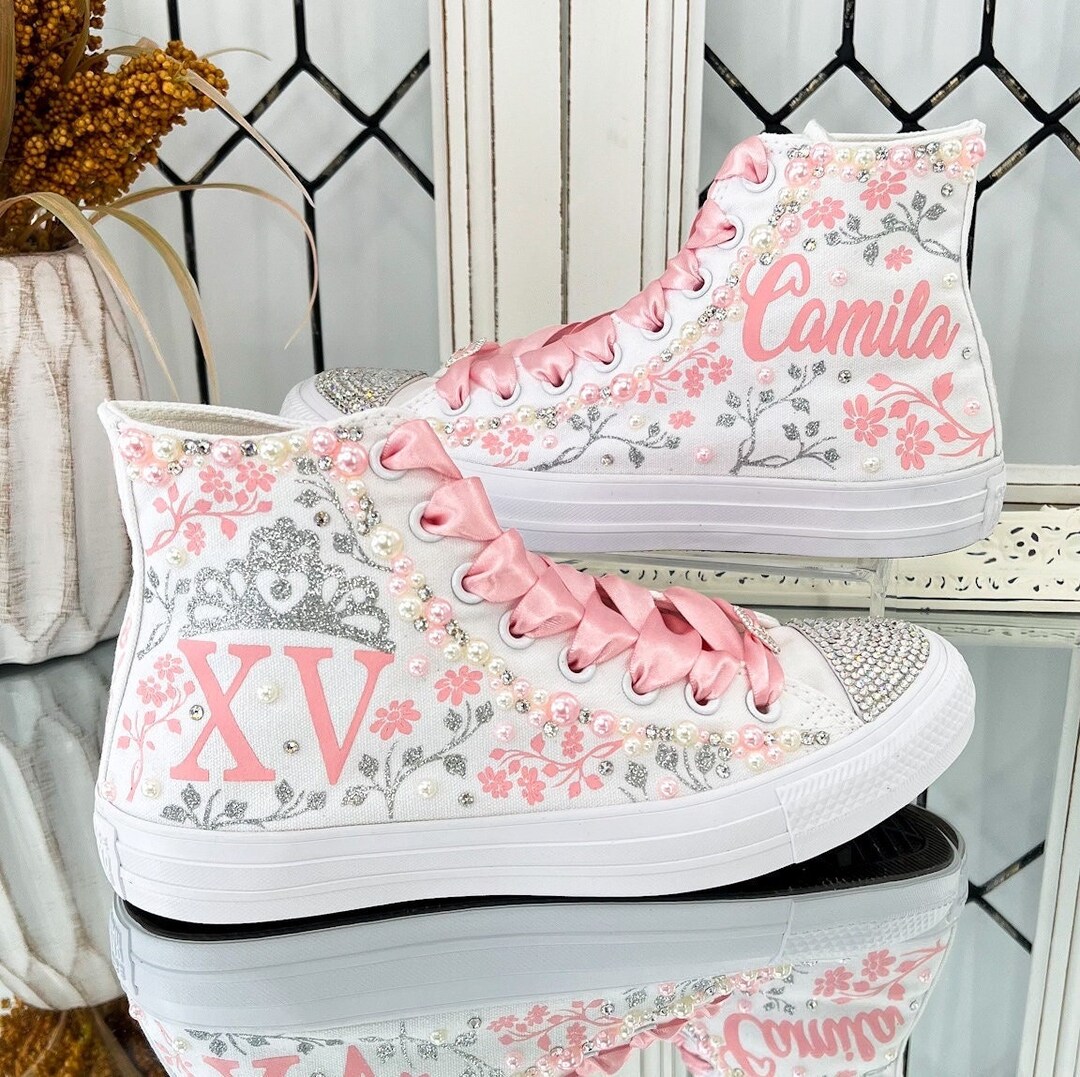 Personalized Converse Sneakers: Sweet 16 Quinceañera Birthday Shoes - Etsy