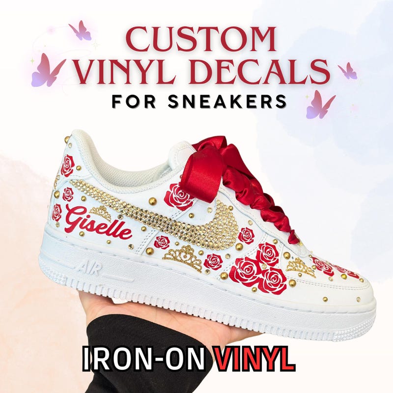 Custom Vinyl Shoe Decal - Etsy
