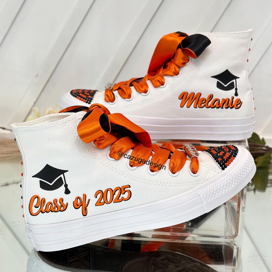 Graduation Sneakers Casual Trainers Personalized, Custom Class of Shoes ...