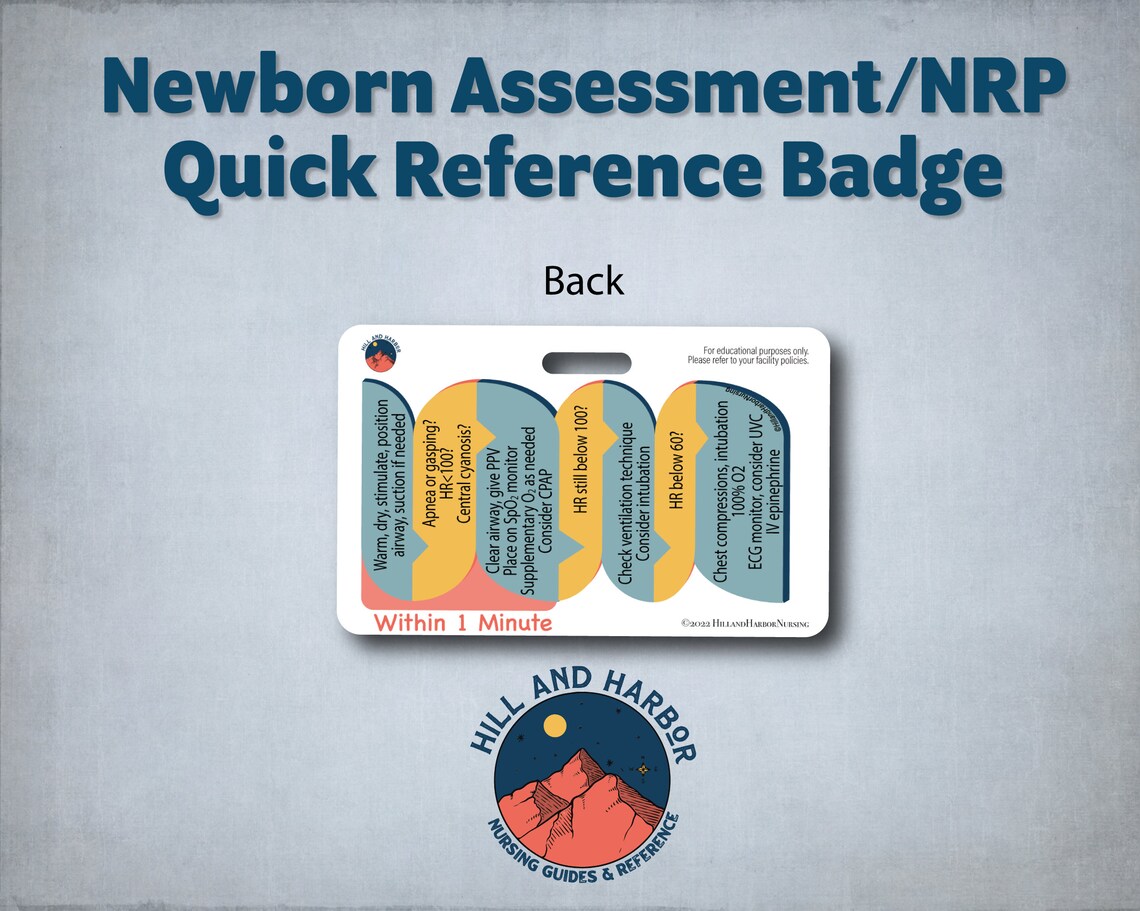 Newborn Assessment and Resuscitation NRP Nursing Paramedic | Etsy