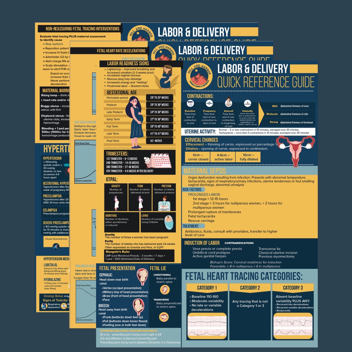 Labor & Delivery Nursing Quick Reference Guide - INSTANT DOWNLOAD - Etsy