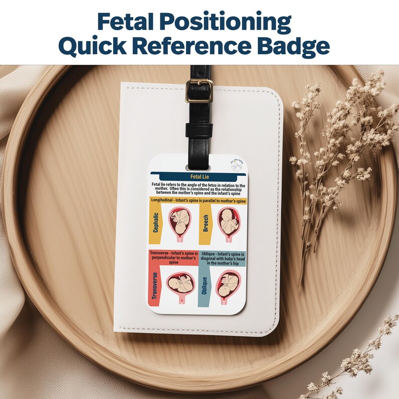 Fetal Positioning Quick Reference Badge - Etsy
