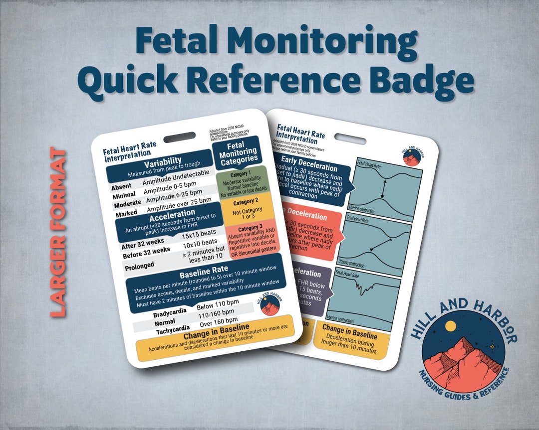 Fetal Monitoring Interpretation NICHD OB RN Maternity Labor and ...