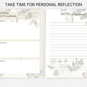 Weekly Planner, Floral, Printable, Organizer, Student Planner ...