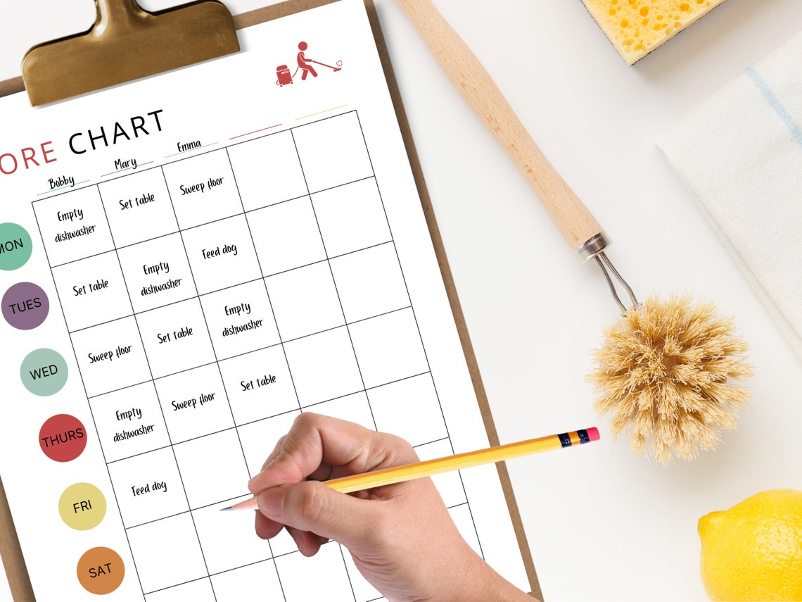 Cleaning Planner, Printable, Instant Download, Printable PDF, US Letter ...