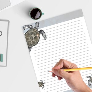 Printable Stationary, Sea Turtles, Note Paper, Letter Writing, Lined ...