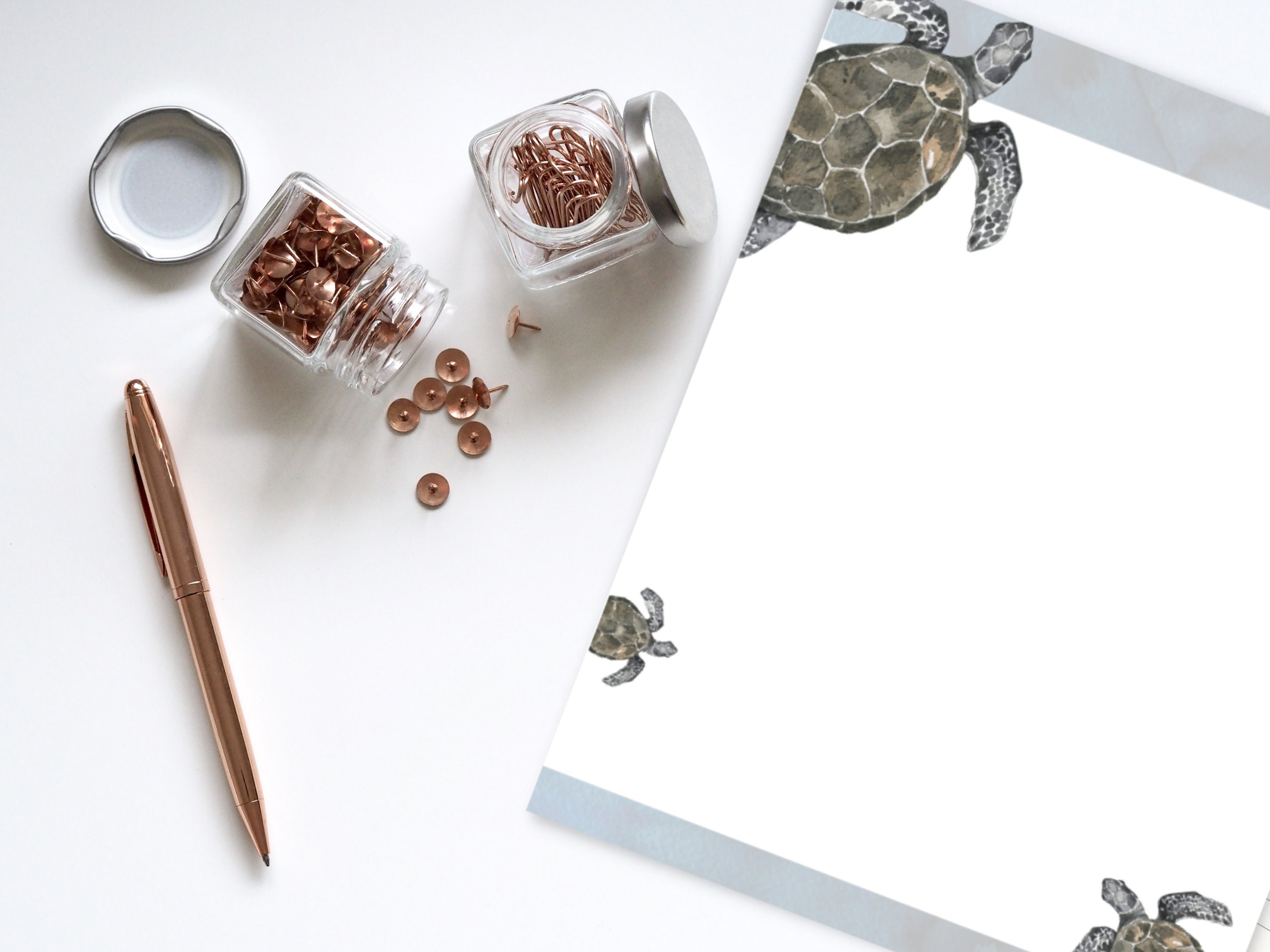 Printable Stationary, Sea Turtles, Note Paper, Letter Writing, Lined ...