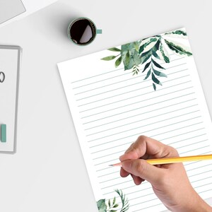 Printable Stationary, Tropical, Note Paper, Letter Writing, Lined ...