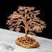 Wire Copper Cedar Tree Sculpture Set on Petrified Wood Slab - Etsy