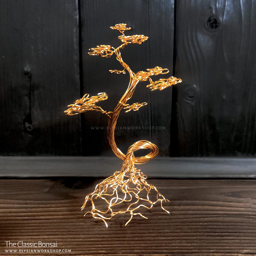 Bonsai Tree Handmade Copper Sculpture Boho Minimalistic Original ...