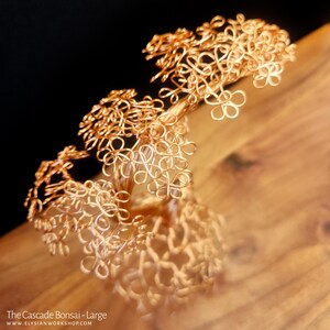 Handmade Copper Wire Cascade Bonsai Tree Sculpture - Large - Etsy