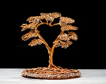 Heart-shaped Wire Tree - Etsy