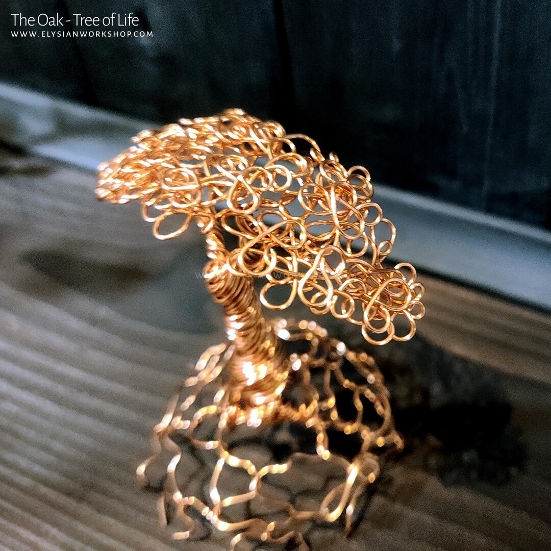 Copper Bonsai Oak Tree of Life Handmade Copper Sculpture Boho ...