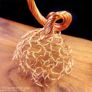 Handmade Copper Wire Cascade Bonsai Tree Sculpture - Large - Etsy