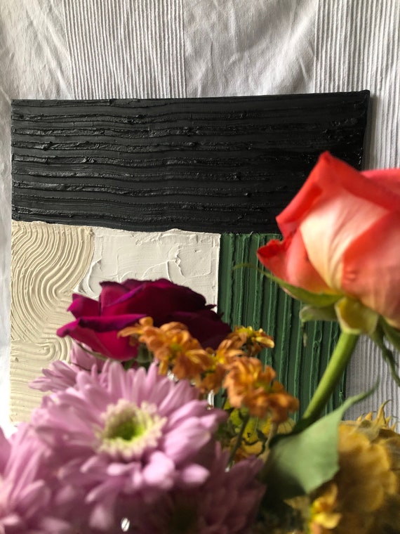 Mid Century Modern I Bow Plaster Art I 50x50 I Minimalist - Etsy