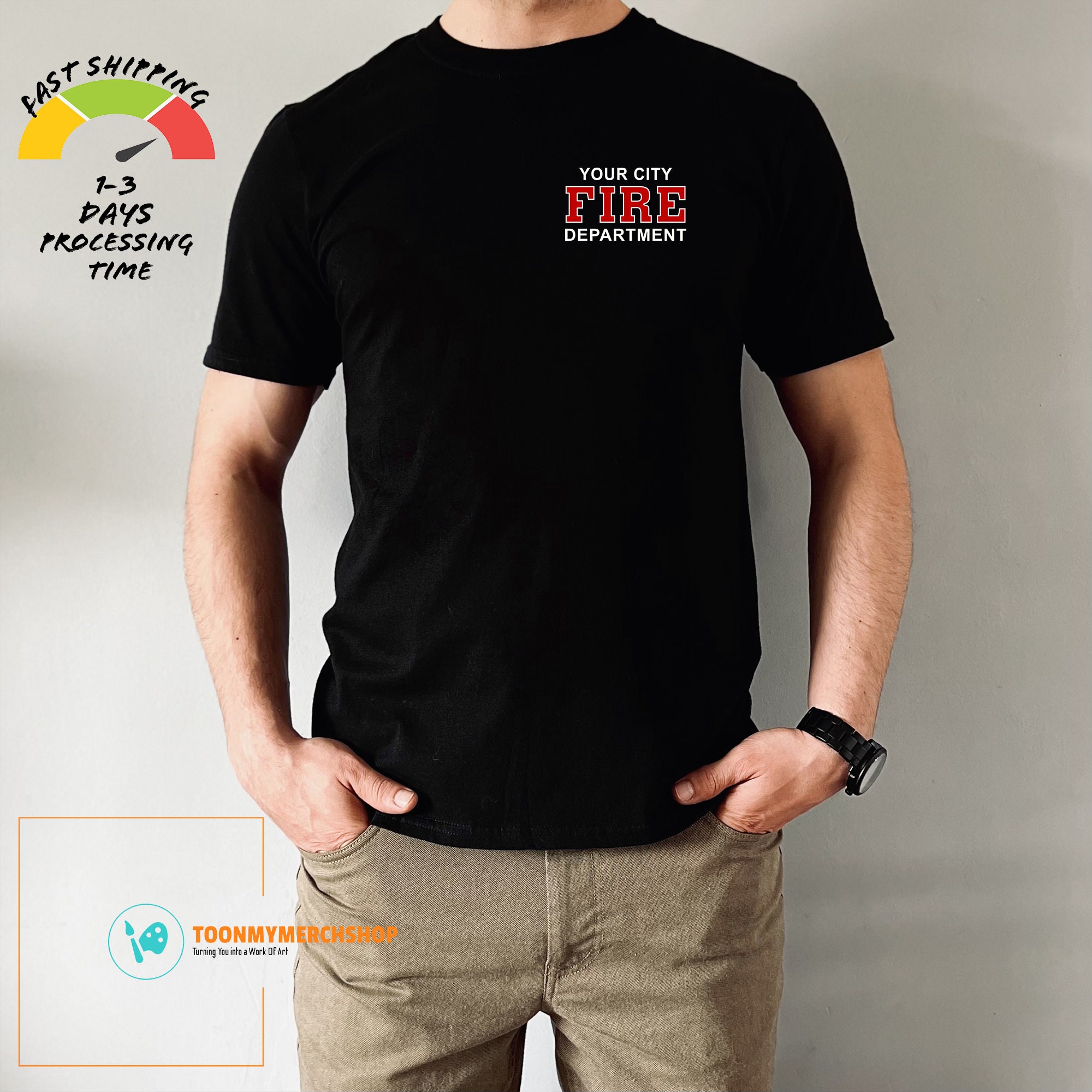 Personalized Fire Department T-shirt - Your Department Name ...