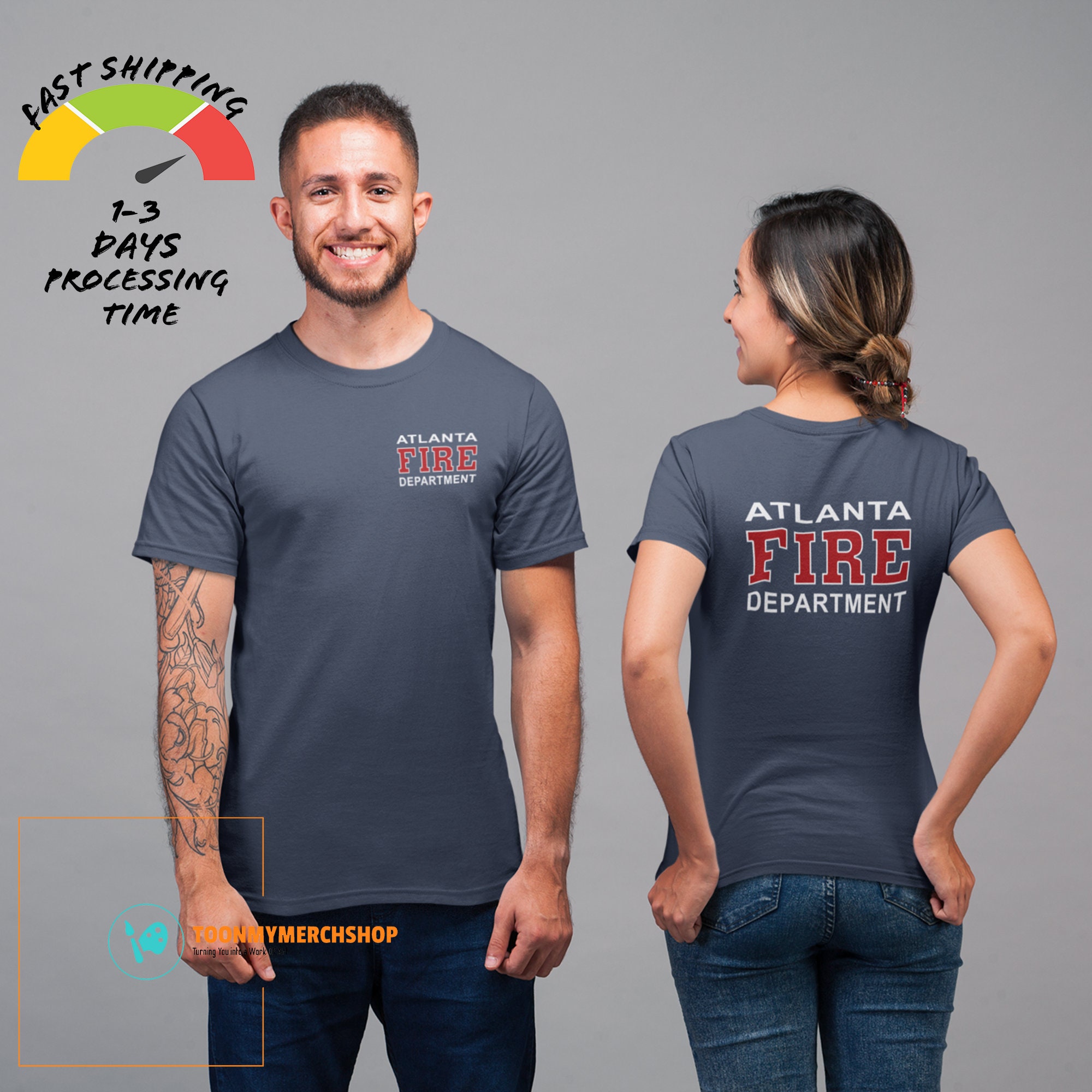 Personalized Fire Department T-shirt Your Department Name Firefighter ...