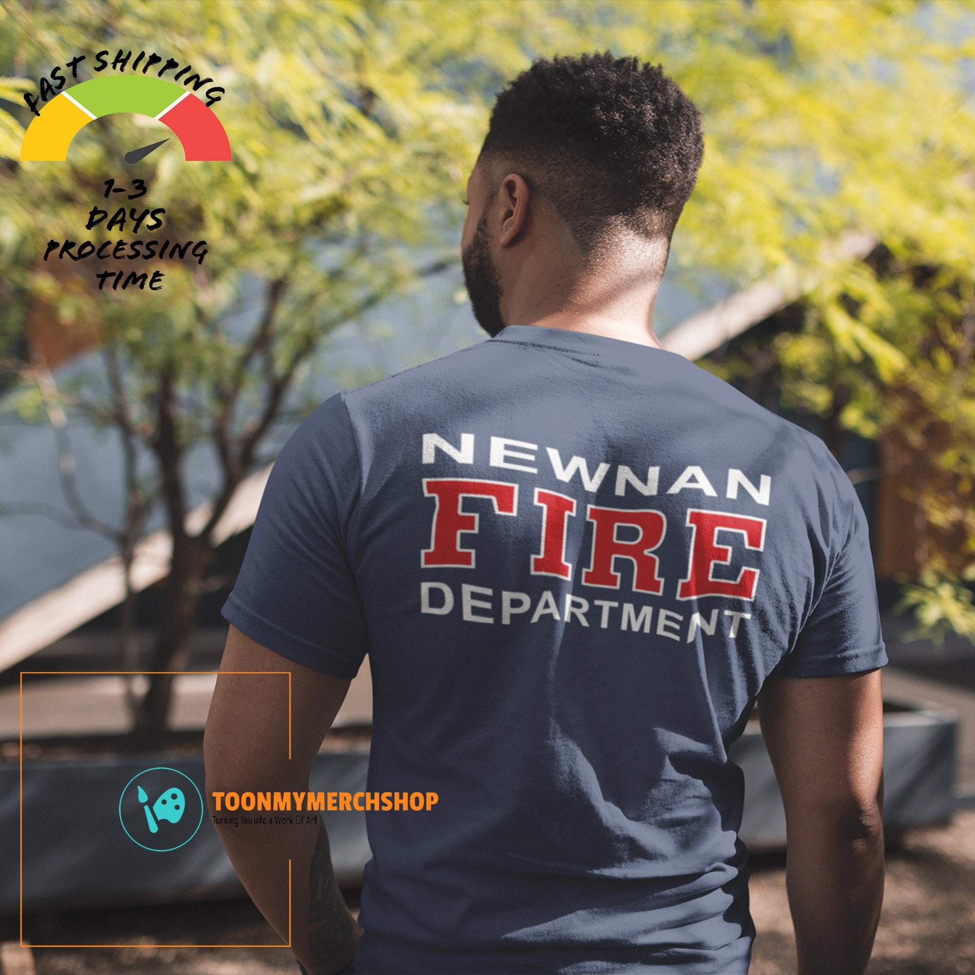 Personalized Fire Department T-shirt Your Department Name Firefighter ...