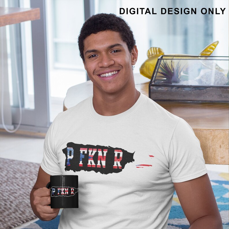 P FKN R Design, Puerto Rican Empowerment Design, P FKN R T-logo, Conejo ...