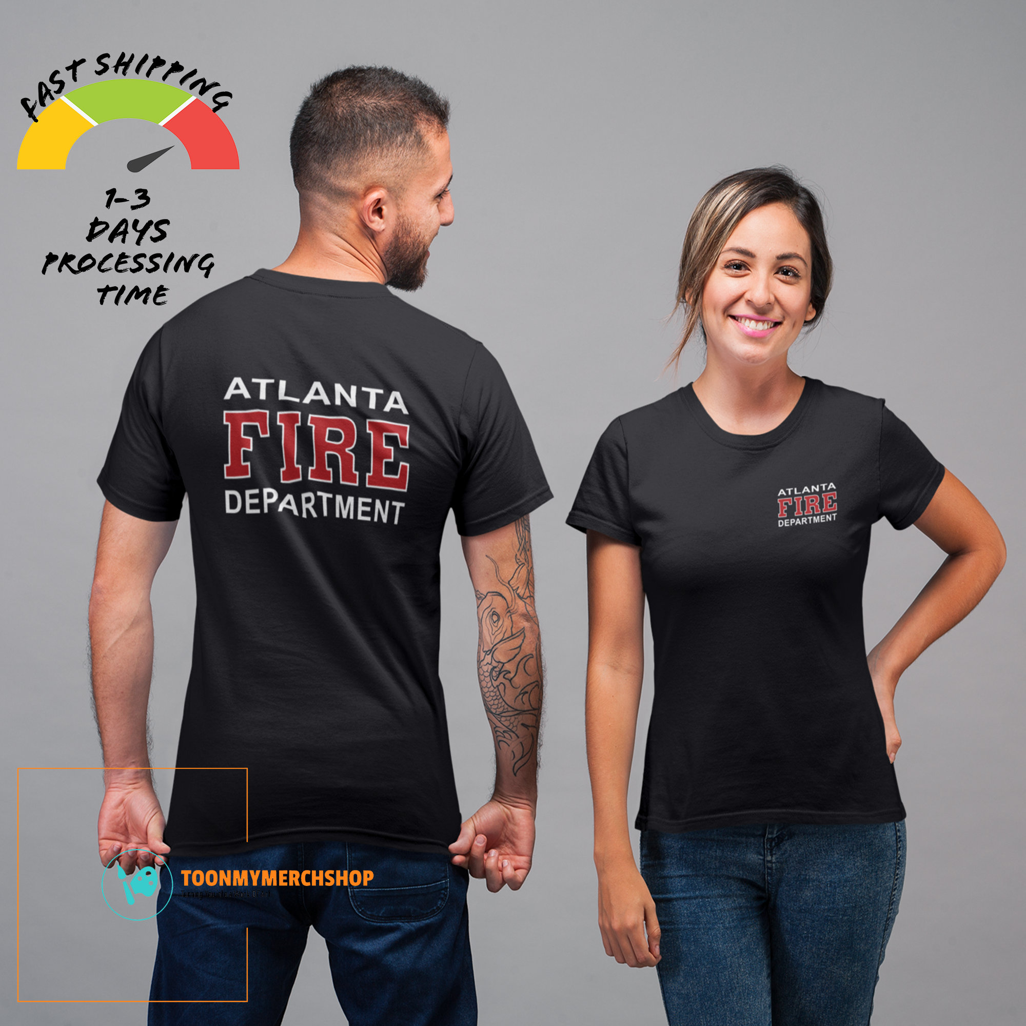 Personalized Fire Department T-shirt Your Department Name Firefighter ...