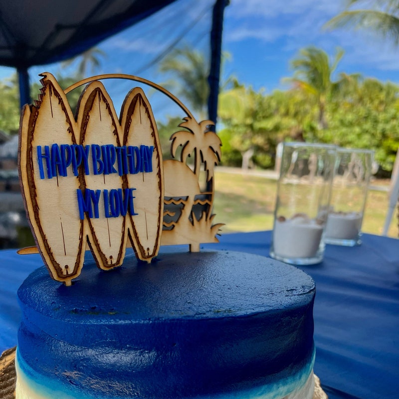 Island Cake Topper - Etsy