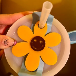 Flower Stanley Topper | Rad Flower Stanley Tag | Flower With Name ...