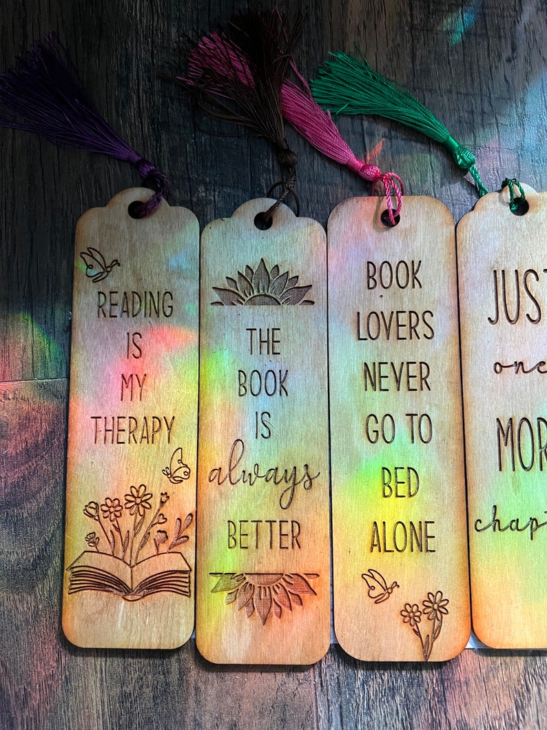 Engraved Wooden Bookmarks | Gifts for Book Worms | Engraved Bookmarks ...