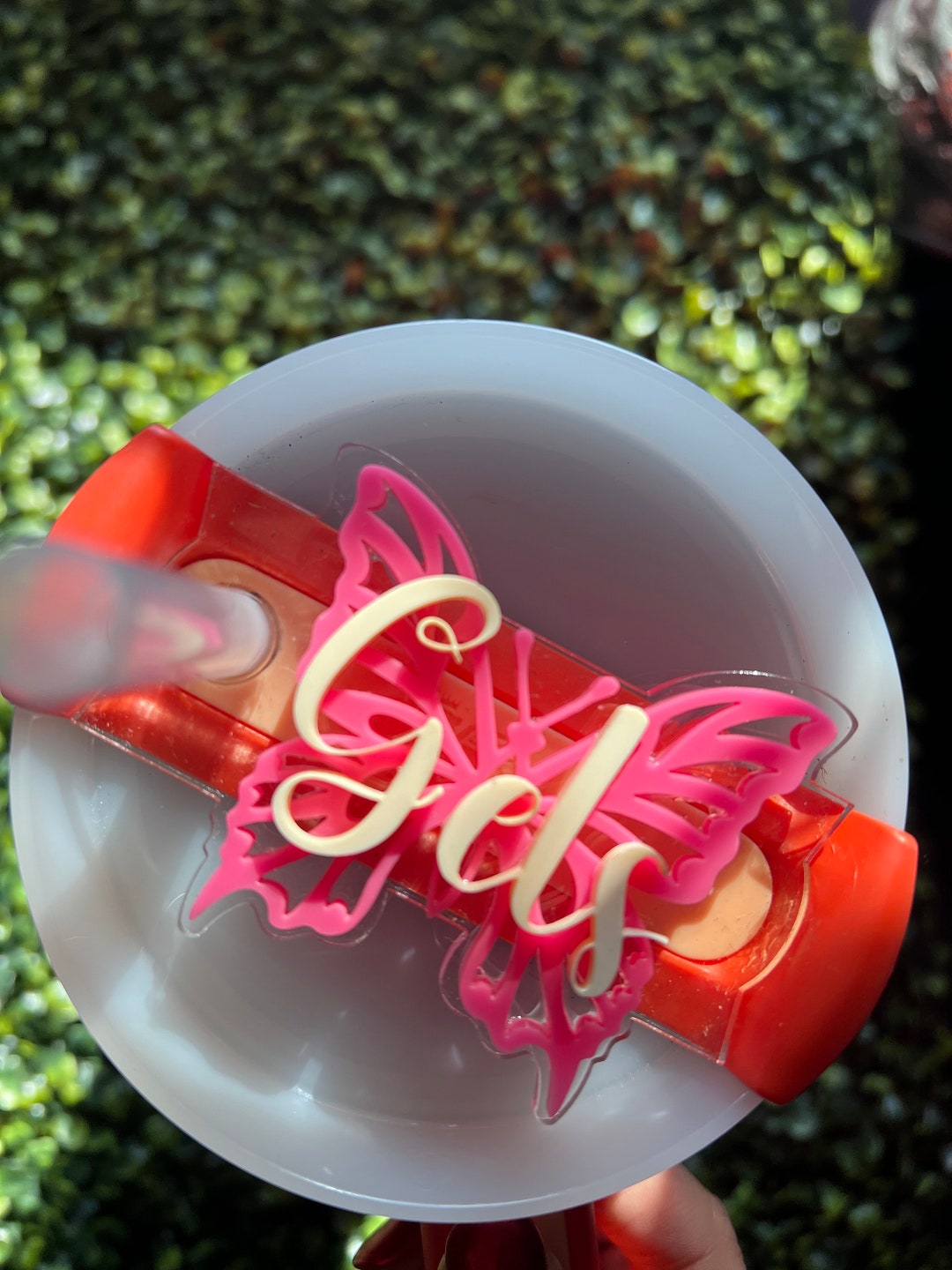 Butterfly Stanley Name Tag | Stanley Name Tags| Stanley Gifts for Her ...