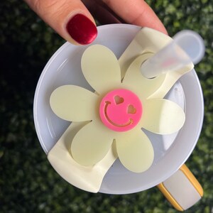 Flower Stanley Topper | Rad Flower Stanley Tag | Flower With Name ...