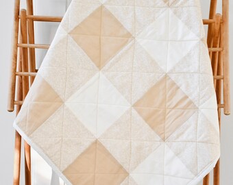 Neutral Baby Quilt - Etsy