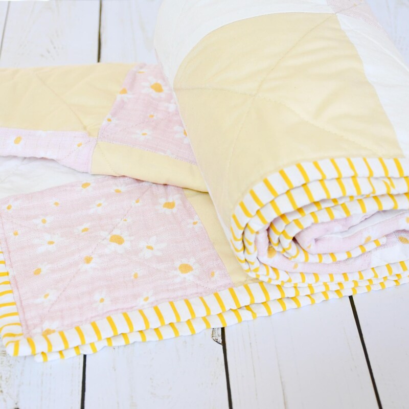 Floral Baby Quilt - Etsy