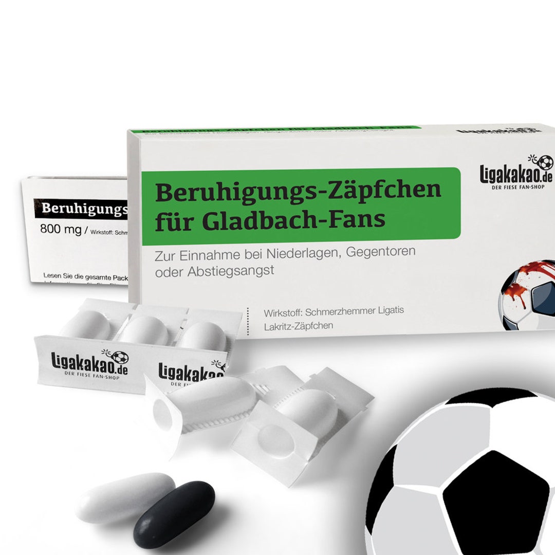 Calming Suppositories for Gladbach Fans Funny Gift for - Etsy