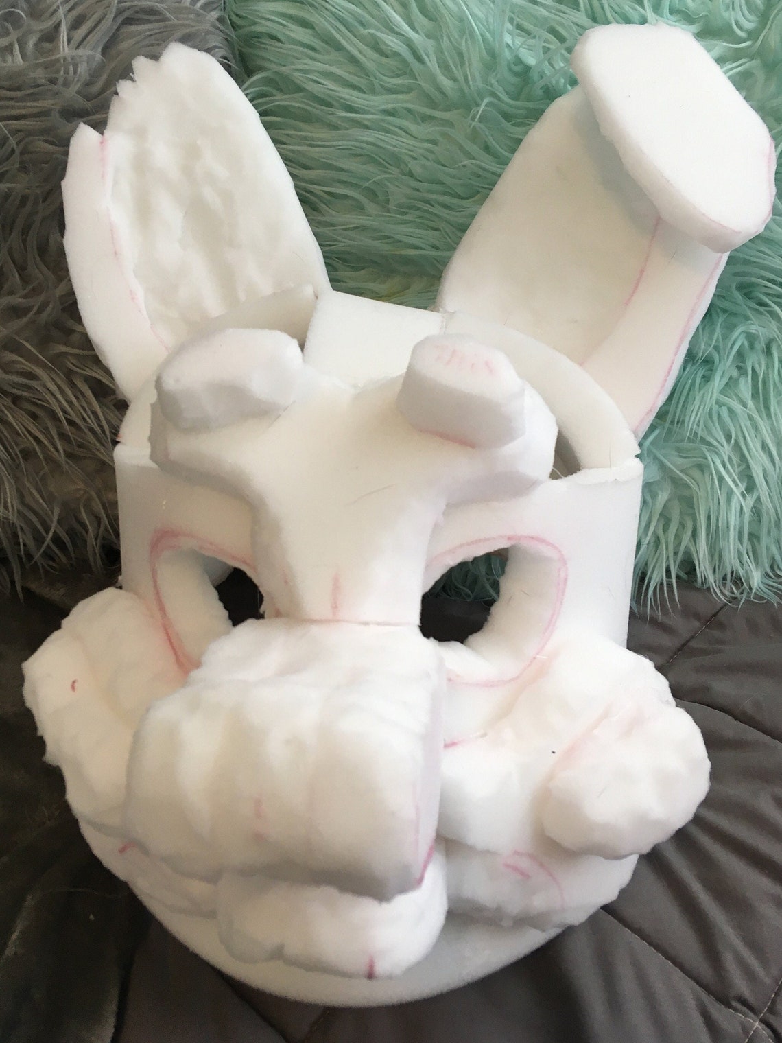 Fursuit Headbase Foam Furry Base Bucket Head Premade | Etsy