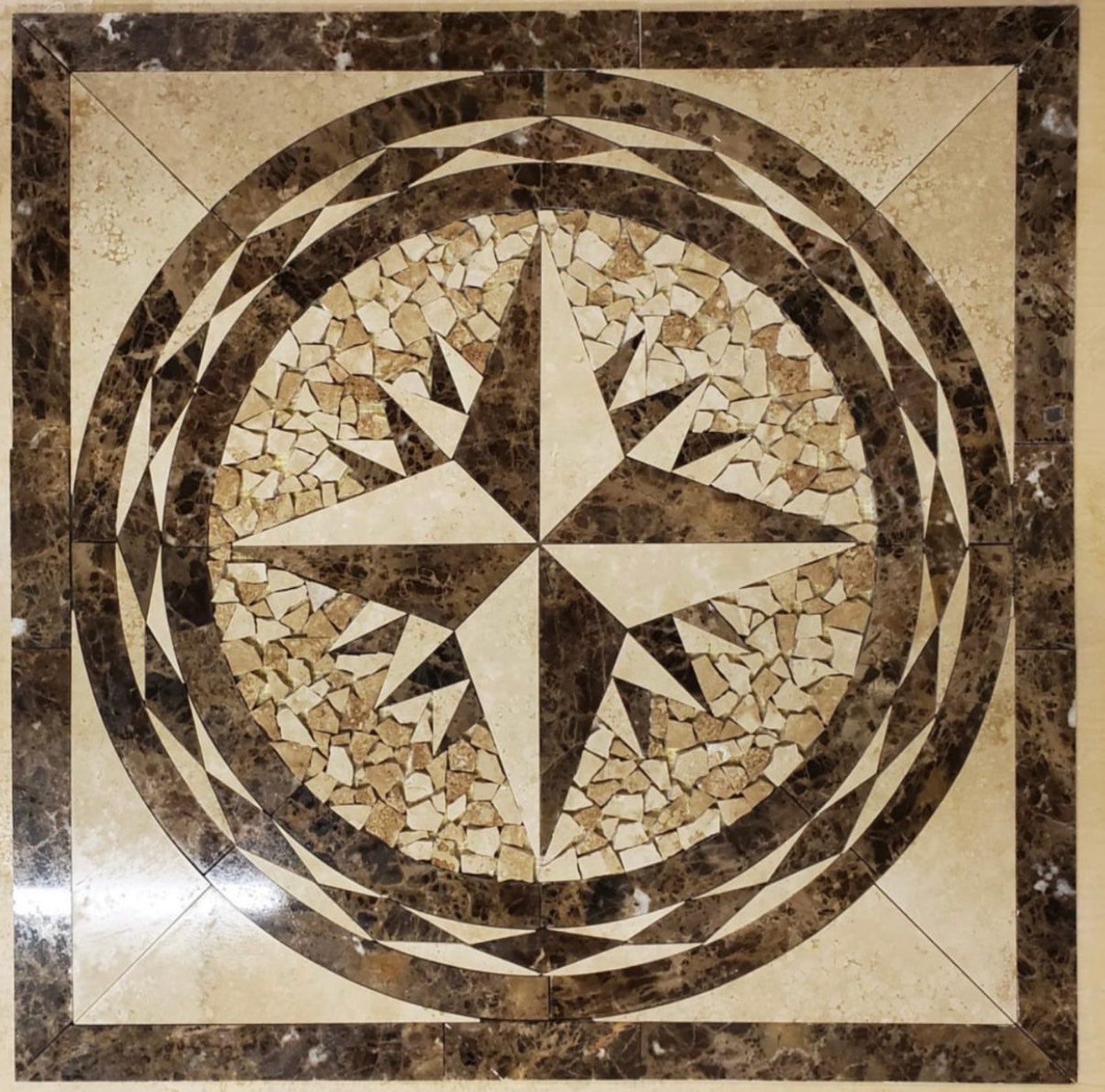 Floor Medallion Marble - Etsy