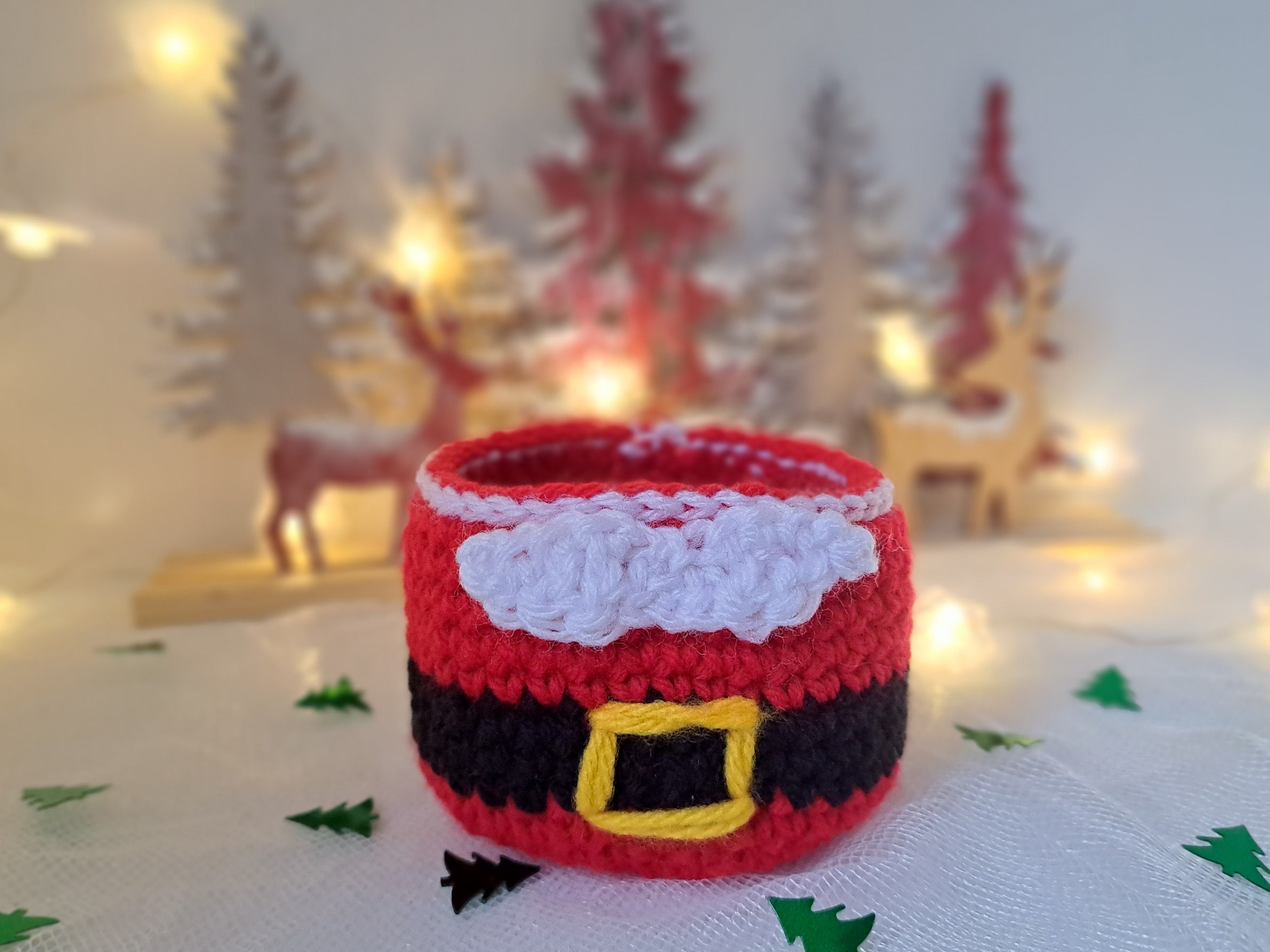 Santa Claus Basket Crochet Pattern Crochet Pattern Holiday Gift Holiday ...