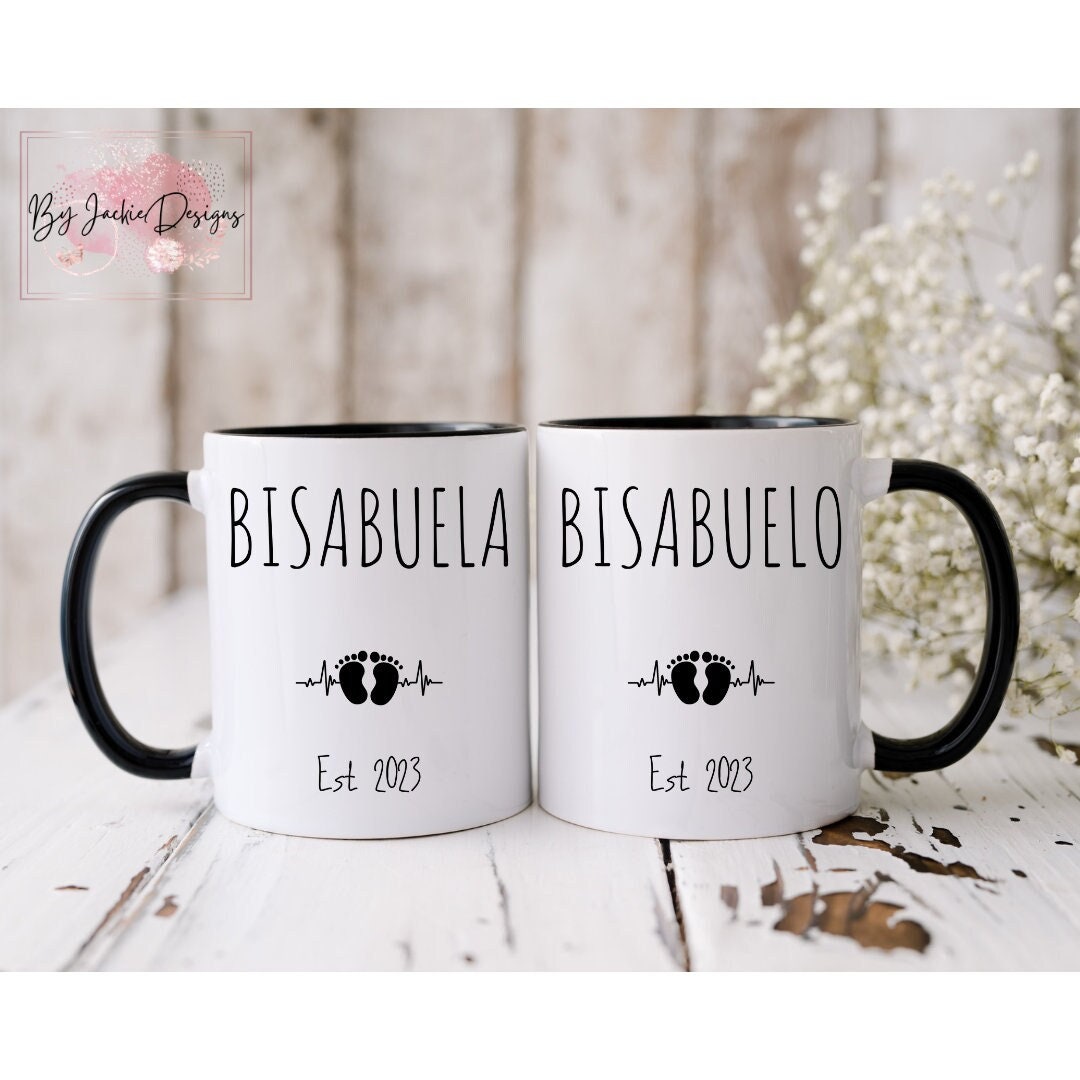 Bisabuela Bisabuelo Mug Set, Vas a Ser Bisabuela Gift, Abuela to ...