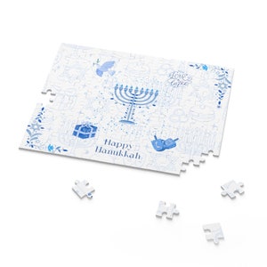 Hanukkah Puzzle Chanukah Puzzle Gift Happy Hanukkah Gift Jewish Holiday ...