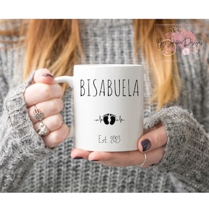 Bisabuela Bisabuelo Mug Set, Vas a Ser Bisabuela Gift, Abuela to ...