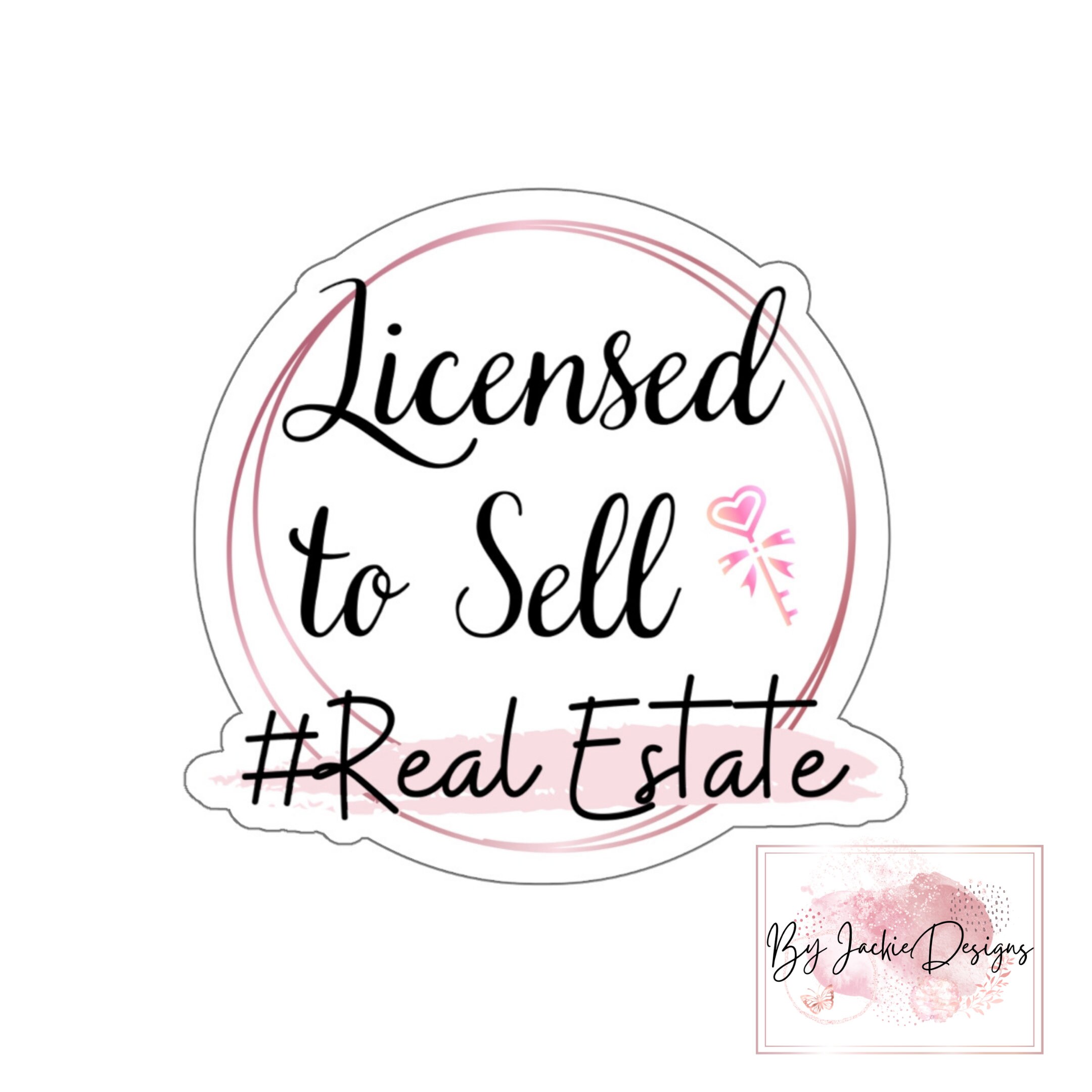 Licensed to Sell Real Estate Stickers, Realtor Sticker, Real Estate ...