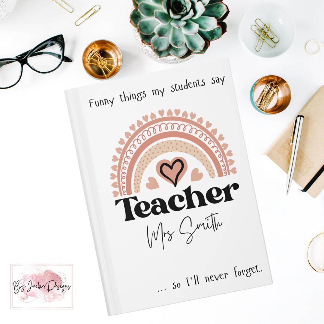Teacher Journal, Thank You Gift for Teacher Memory Book, Teacher ...