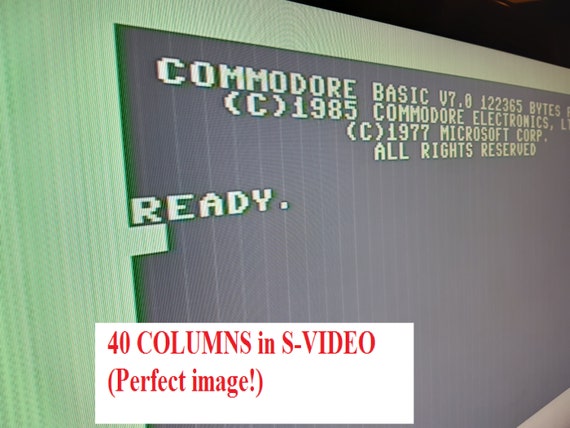 Video Cable Commodore 128 C128 64 RGBI 40 80 Colonne 16 Colors - Etsy